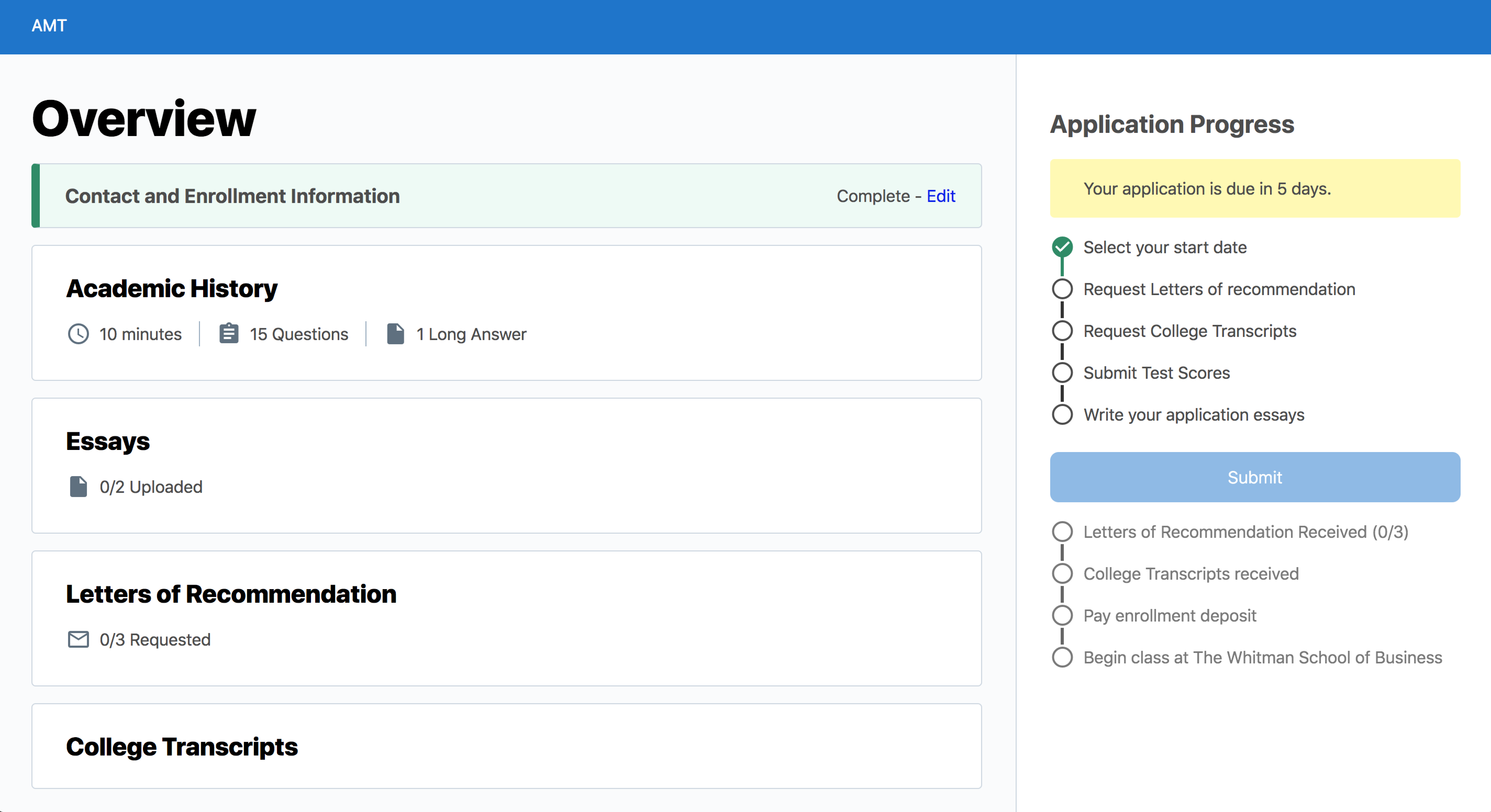 Application Form System - Matt Lepage